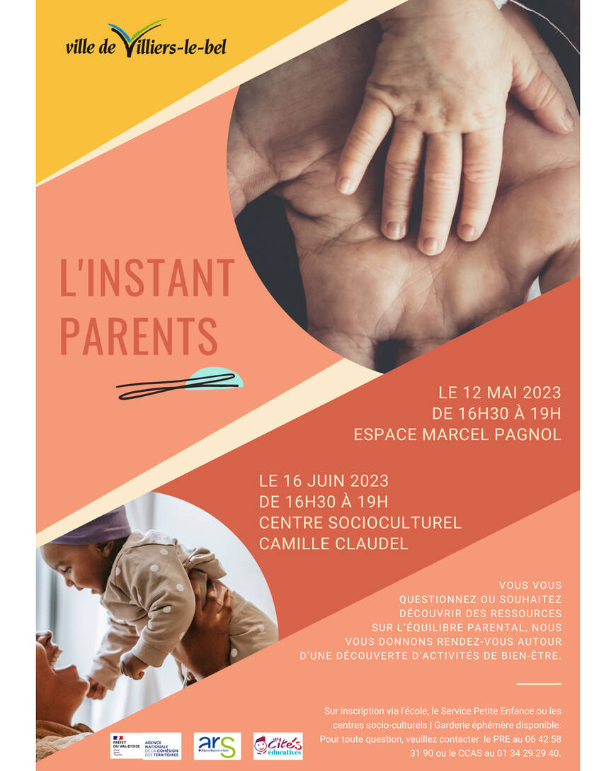 L’instant parents : agir pour son bien-être | Ville de Villiers-le-Bel